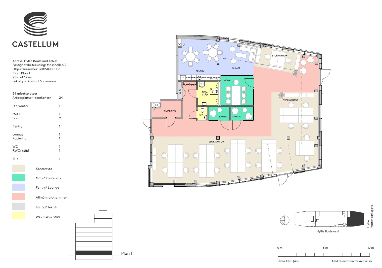 Hyllie Boulevard 10 A-B (245 kvm), Malmö, Hyllie | Castellum